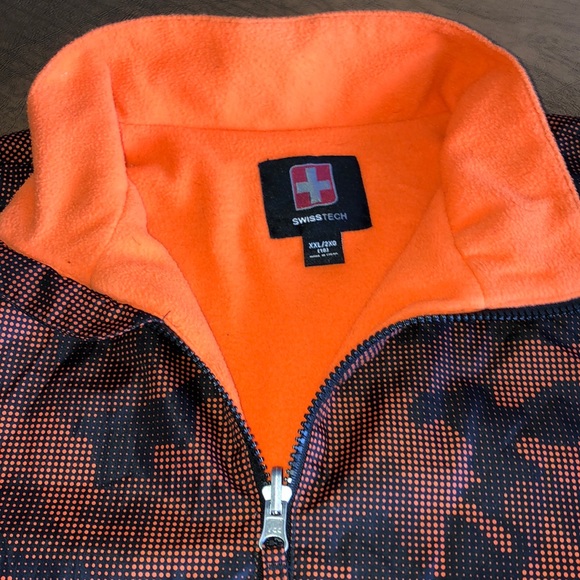 Swiss Tech | Other | Swiss Tech Full Zip Jacket Camo Orange And Black ...